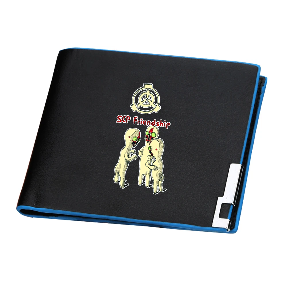 Scp Foundation Cartoon Wallet Pu Leather Money Bag Kawaii Id Card ...