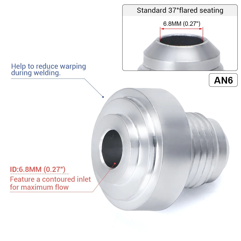 Advanced Wars AN -12 (AN12 -12 JIC AN 12) Male Aluminium Weld On ...