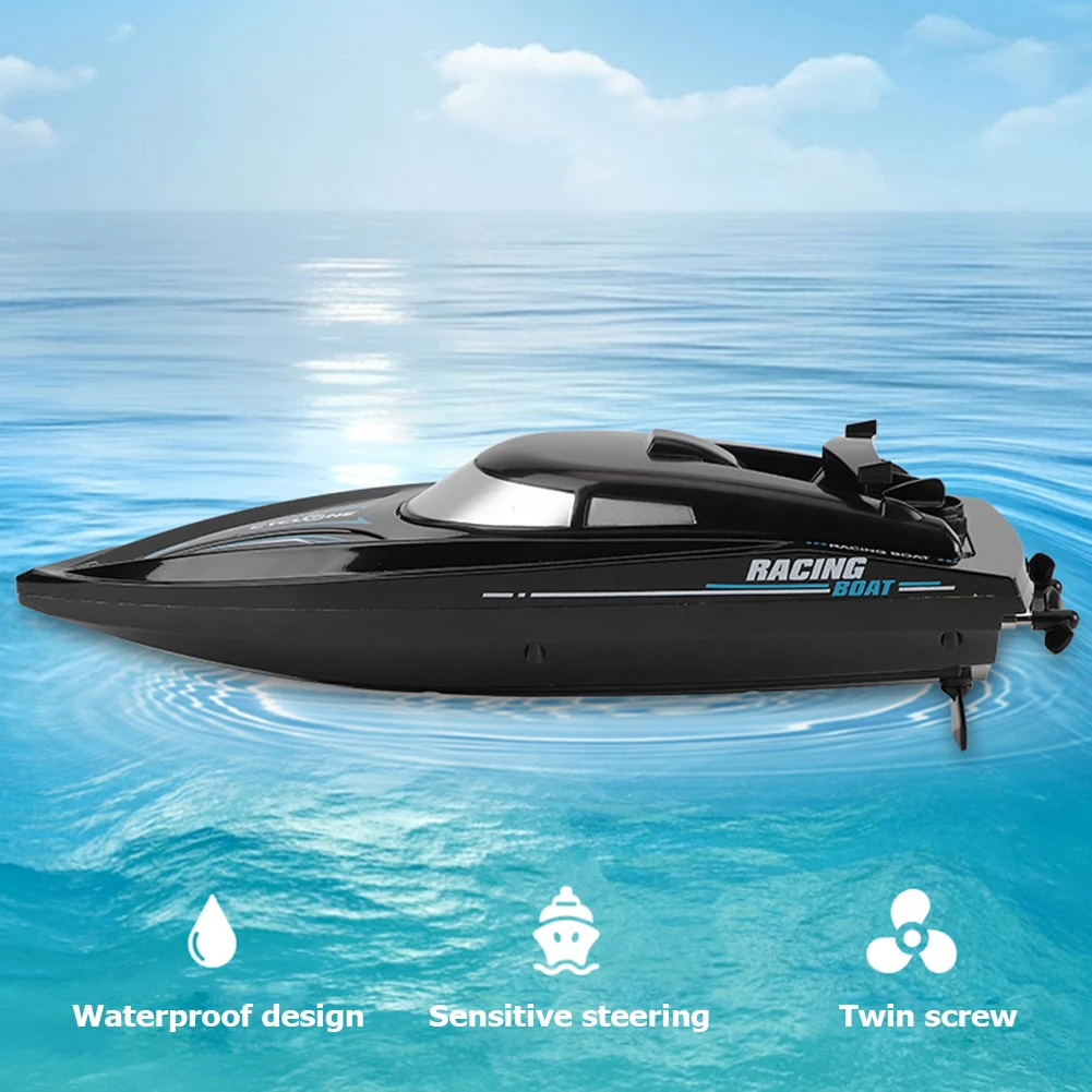 RC Speedboat Ship Pool Lake River 2.4G Remote Control Racing Boat Toy ...
