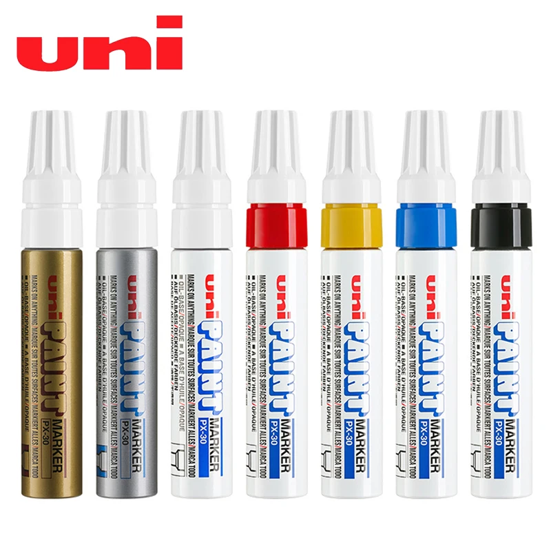 Uni PX 30 Paint Marker Permanent 7 Color Available 8.5mm Car Painting ...