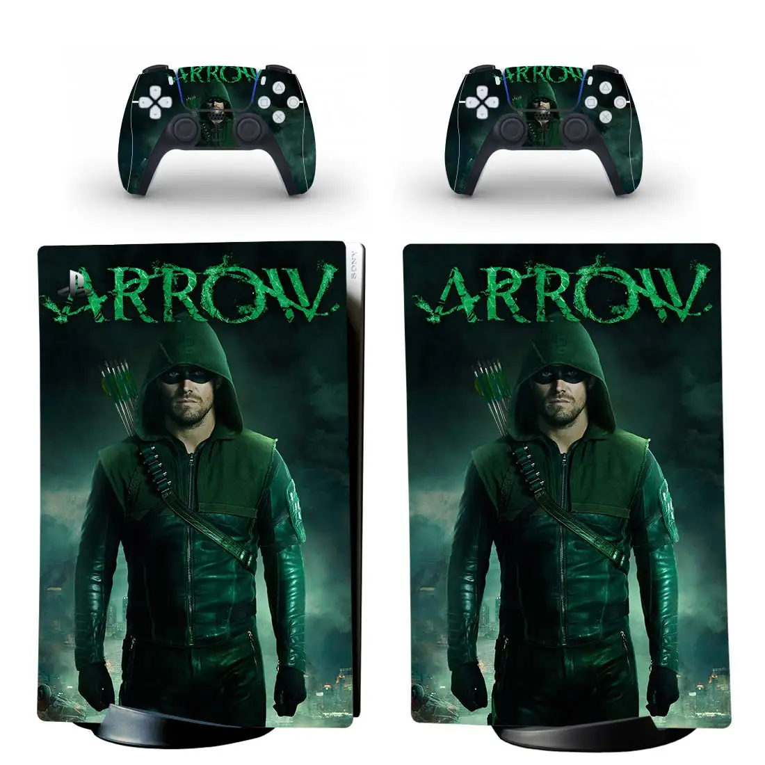Green-Arrow-PS5-Digital-Edition-Skin-Sticker-Decal-Cover-for ...