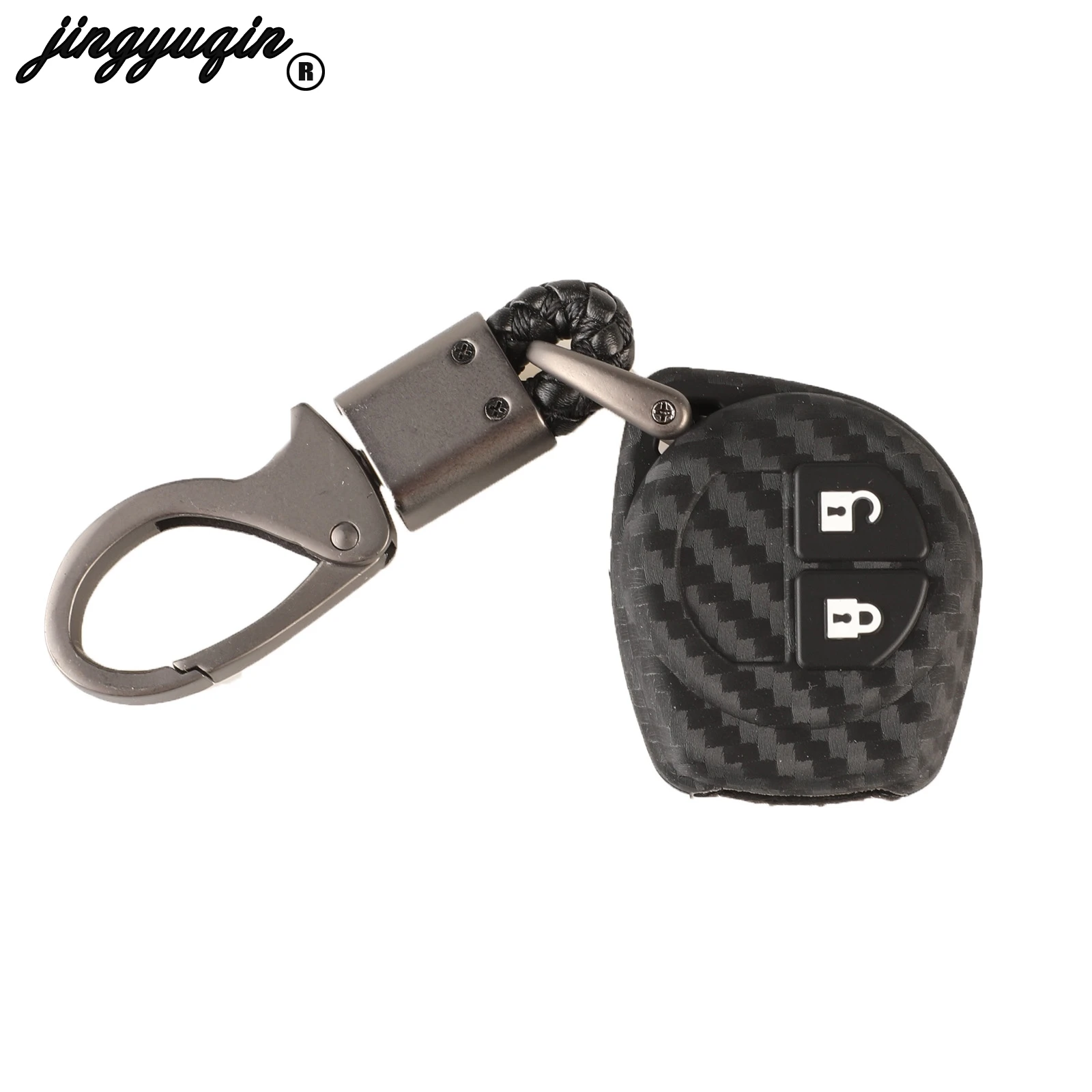 jingyuqing Silicone Rubber 2B Car Remote Key Fob Case Protective Cover ...