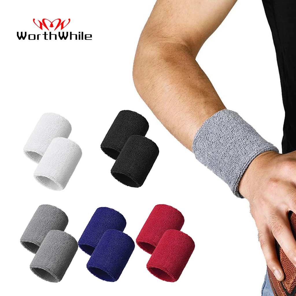 WorthWhile-1-Pair-Cotton-Elastic-Wristband-Support-Basketball-Wrist ...