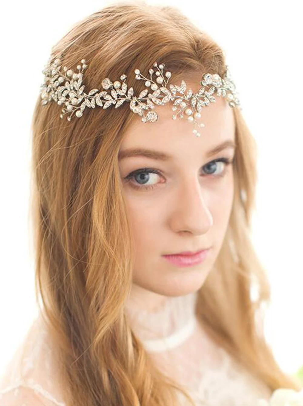 Bridal-Crystal-Rhinestones-Headband-Wedding-Prom-Vintage-Silver ...