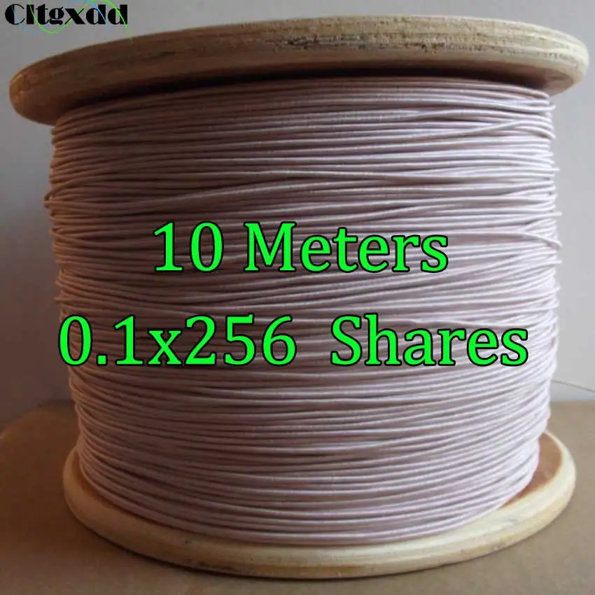 Cltgxdd 0,48 0,1mm x 15 Shares Litz cable de cobre de múltiples hilos ...