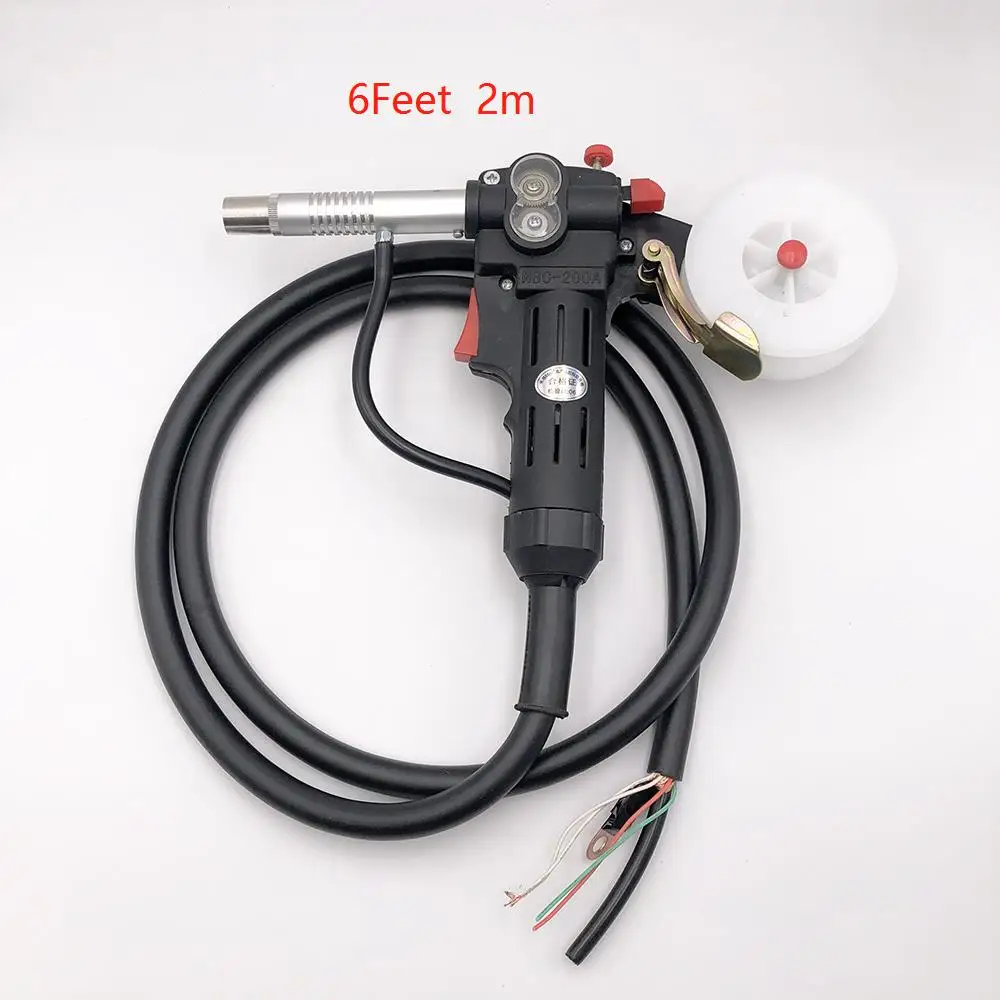 2m 6feet Nbc200 Mig Mag Spool Gun Push Pull Feeder Aluminum Nylon Body ...