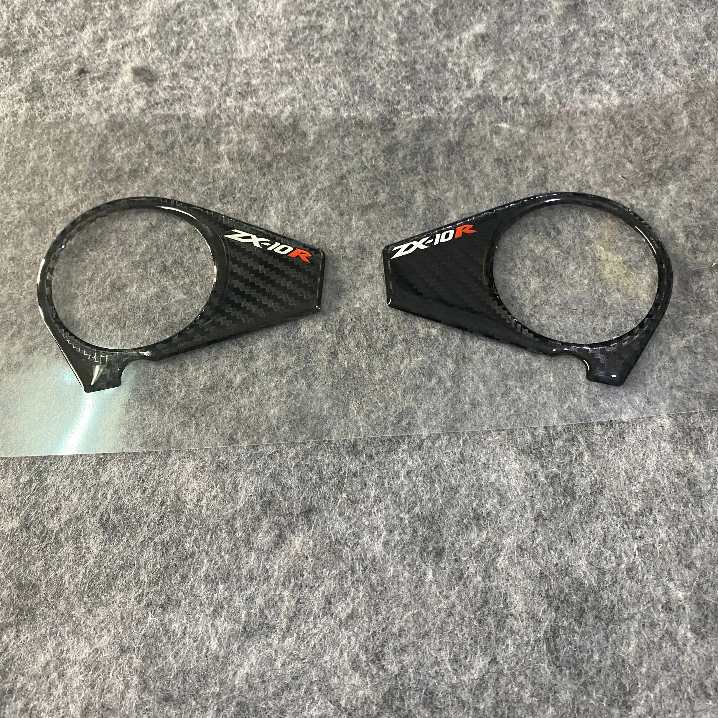 3D motorcycle Carbon-look Upper Triple Yoke Cover Protector Decal ...