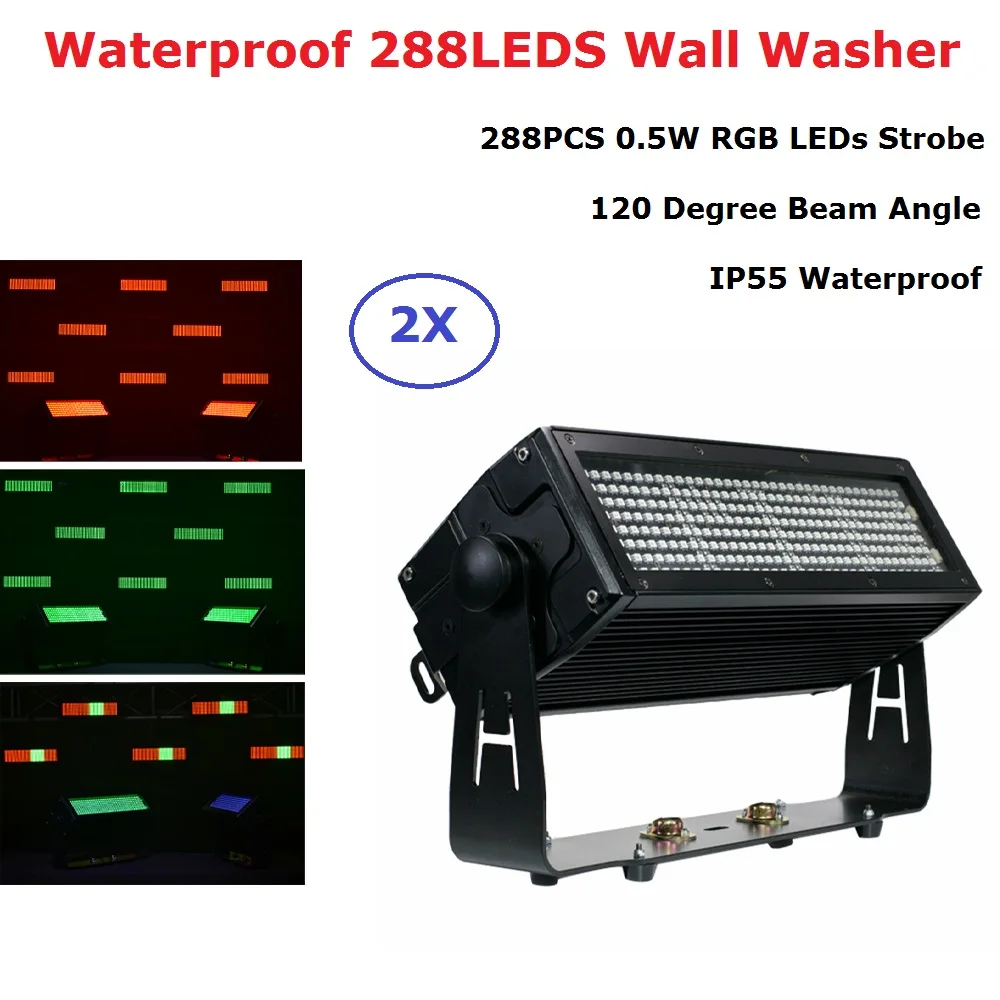 288 Leds Waterproof Strobe Light Rgb 3in1 Flash Light Stage Party ...