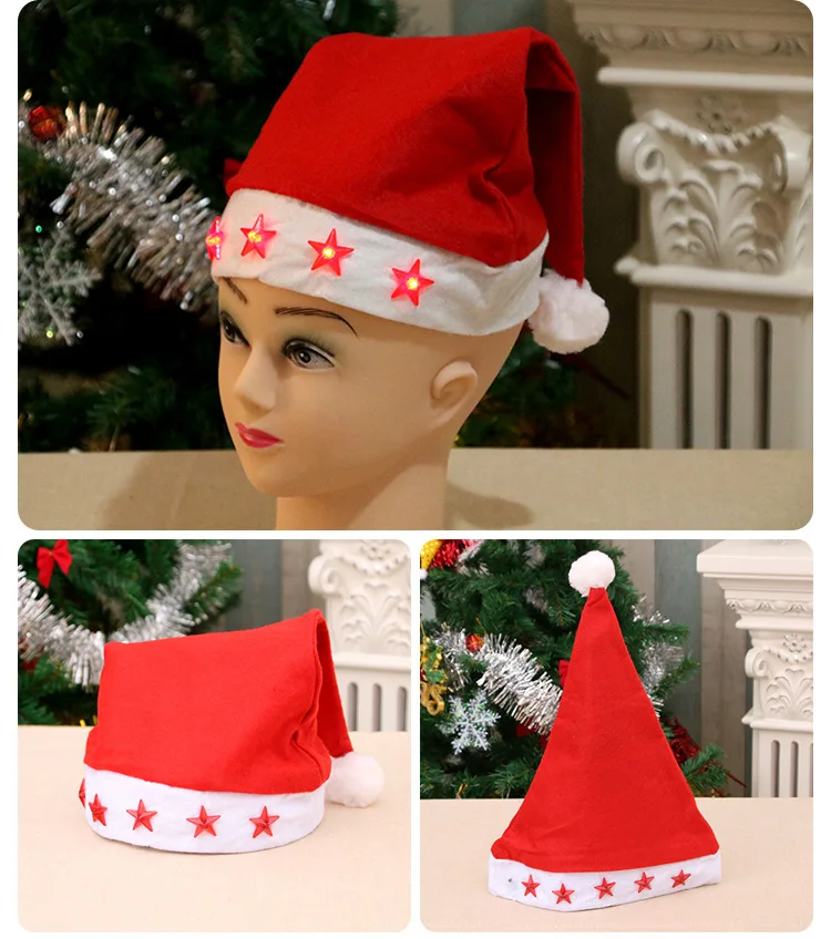 1 шт шапка "Счастливого Рождества" для взрослых детей, Рождественский ...
