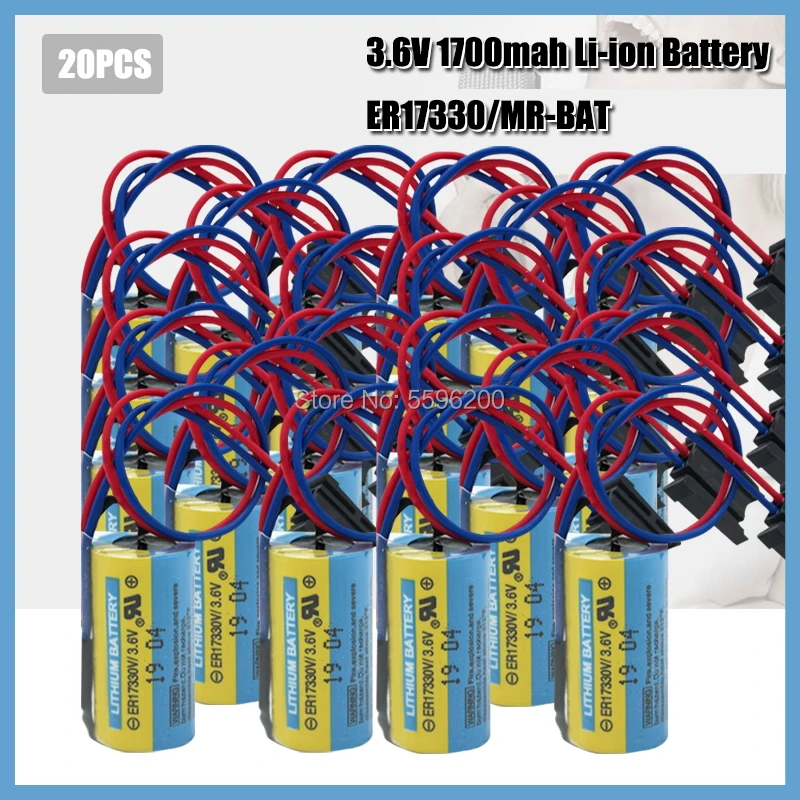 20pcs New Original For Mitsubishi ER17330V MR-BAT CNC 3.6V 1700mah PLC ...
