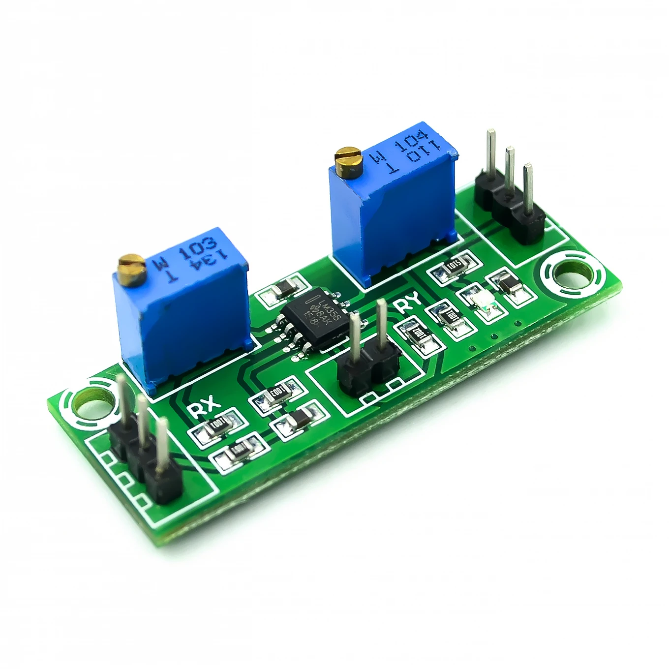 LM358 Weak signal amplifier Voltage amplifier two stage operational ...