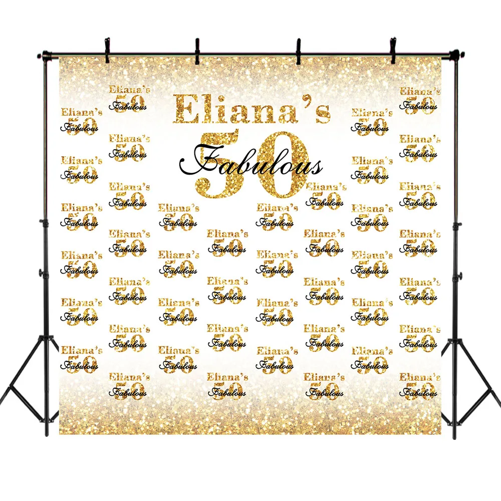 70th backdrop Birthday banner 50th Birthday Step and Repeat 50th ...
