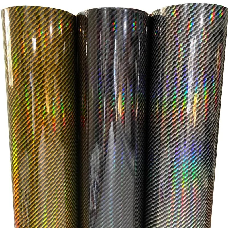 Laser-Holographic-Carbon-Fiber-Vinyl-Wrap-Film-with-Bubble-Free-Air ...