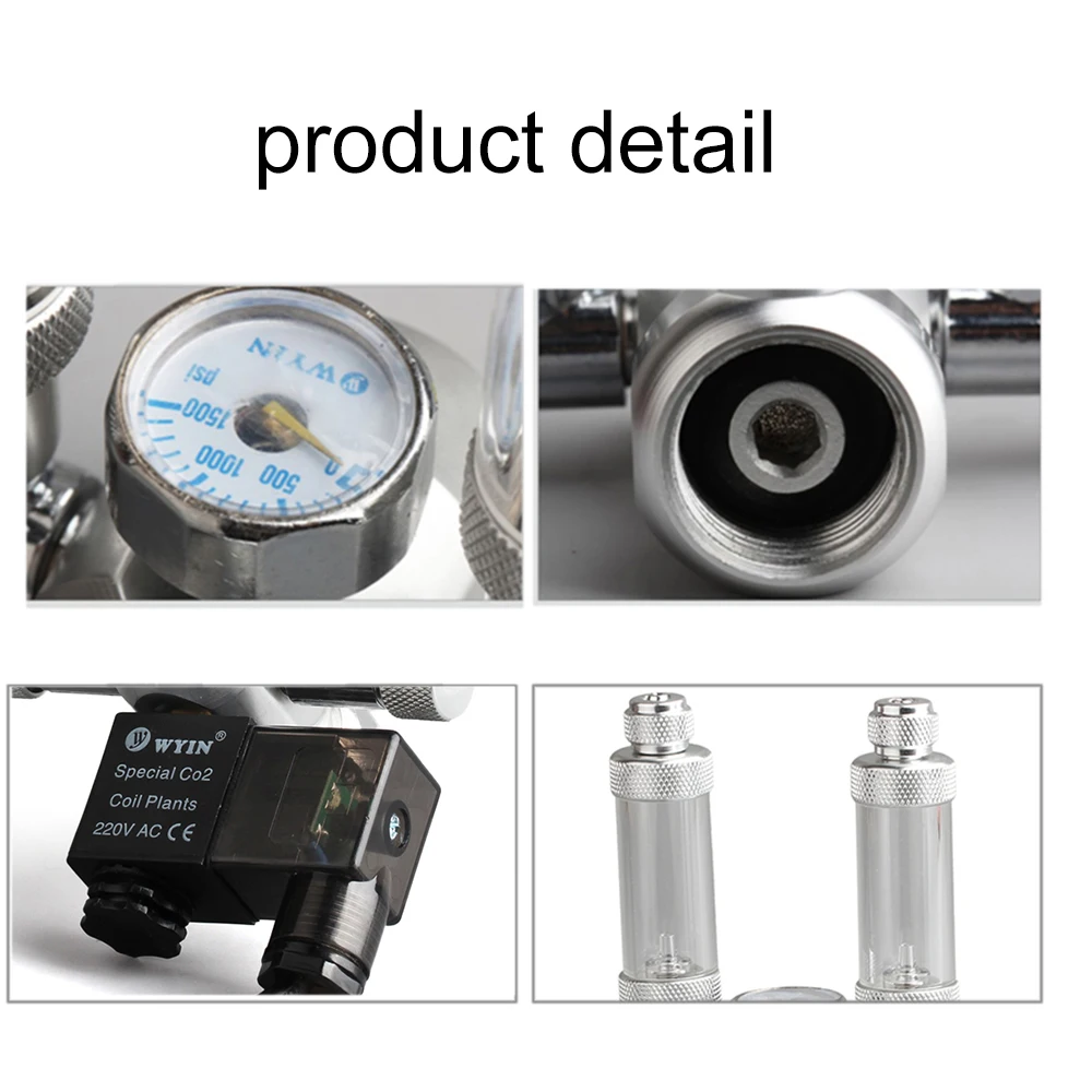 Co2 Pressure Regulator With Solenoid Double Trim Valve Bubble Counter ...