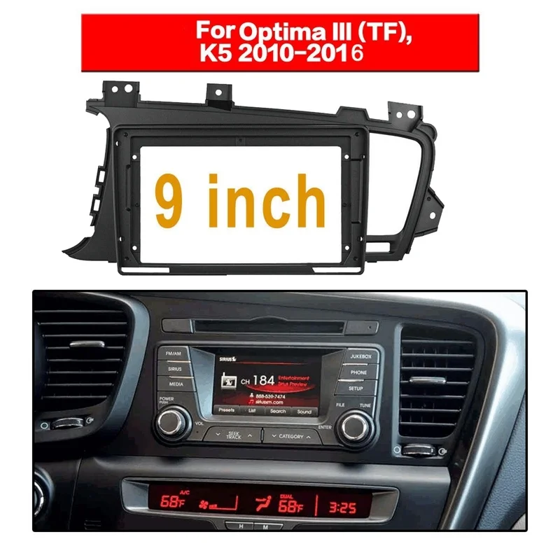 9 Inch Car Double Din Radio Player DVD Stereo Radio Pane LDashboard ...