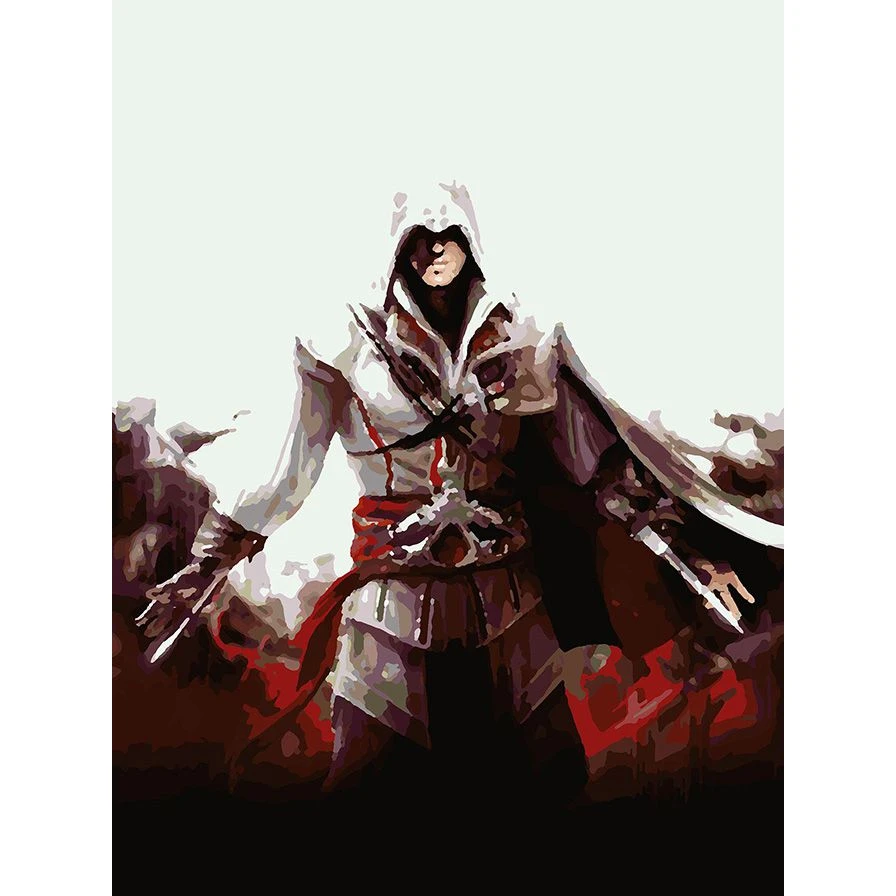 Painting By Numbers Assassins Creed, 40x50 Cm - Paint By Number Package ...