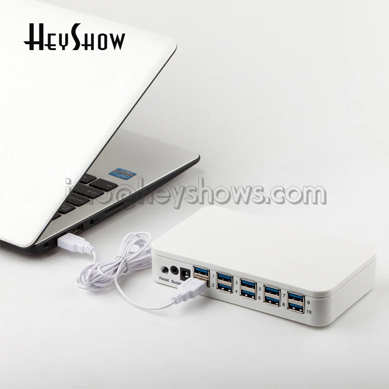 Laptop-Burglar-Alarm-Display-System-10-Ports-Notebook-Security-Computer ...