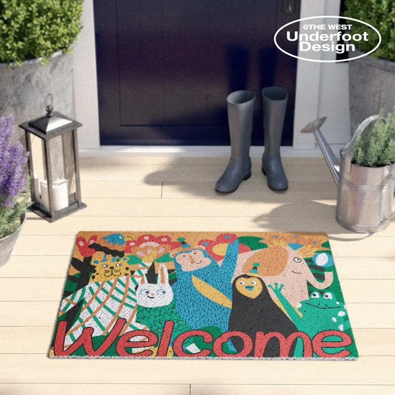 Cartoon-Animals-Entrance-Door-Mat-Living-Room-Mat-PVC-Anti-slip-Mat ...