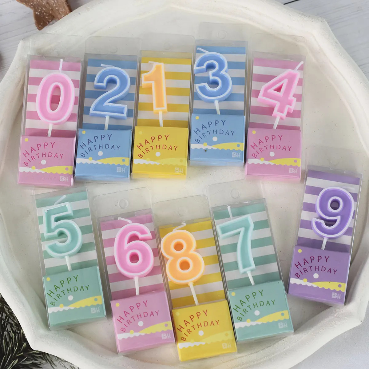 Velas-de-anivers-rio-com-n-mero-Bolo-Topper-Baby-Shower-Decora-o-do ...