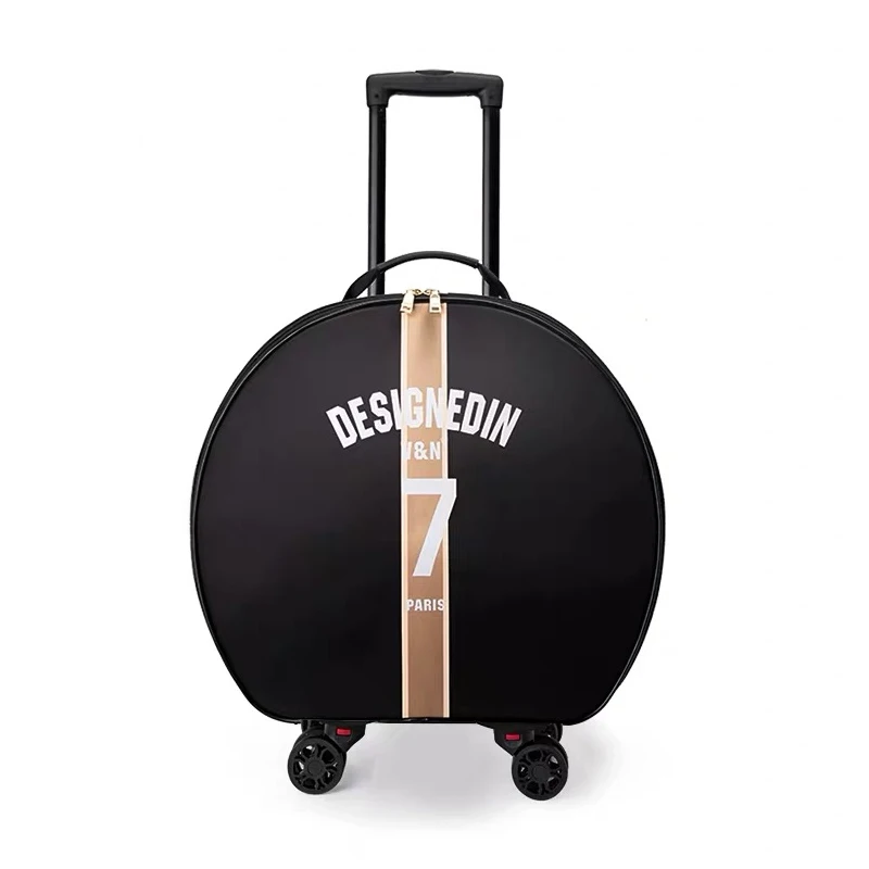2021-New-Round-Trolley-suitcase-carry-on-travel-bag-cabin-box-spinner ...