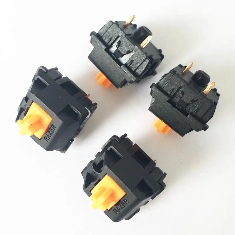 4PCS NEW Orange Keyboard Microswitch Keyswitches 2pin Feet Switch Mix ...