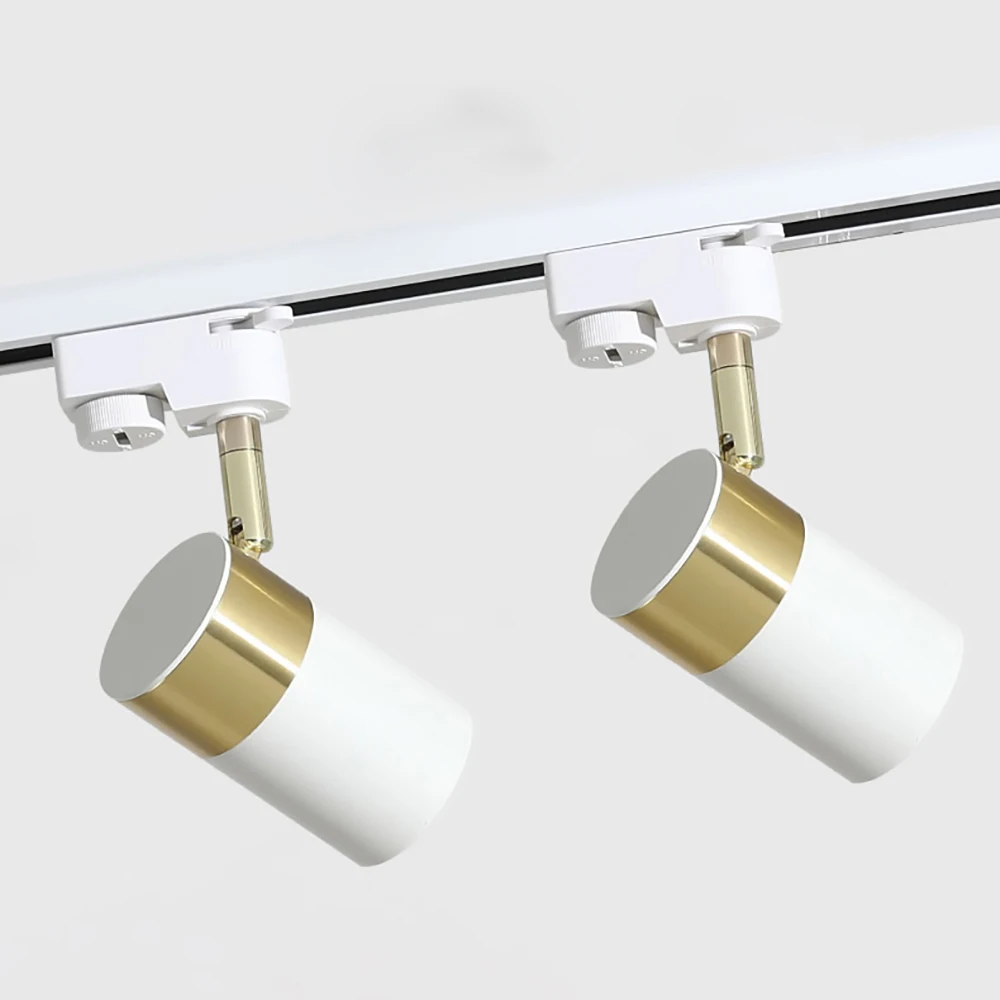 Indoor led track light modern fashion color black gold / white gold ...