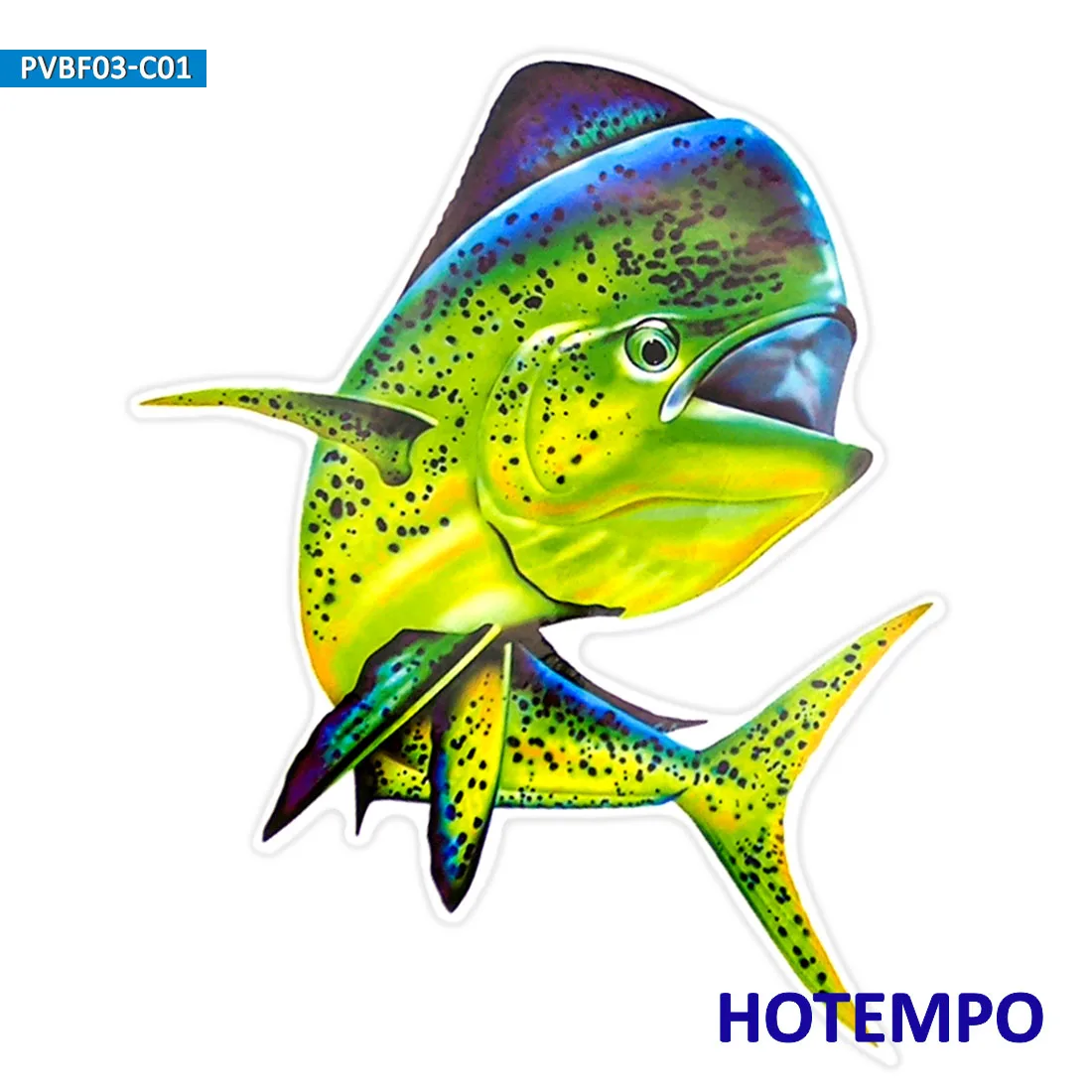 20cm-Big-Sea-Fish-Stickers-Common-Dolphinfish-Fisherman-Fishing-Travel ...