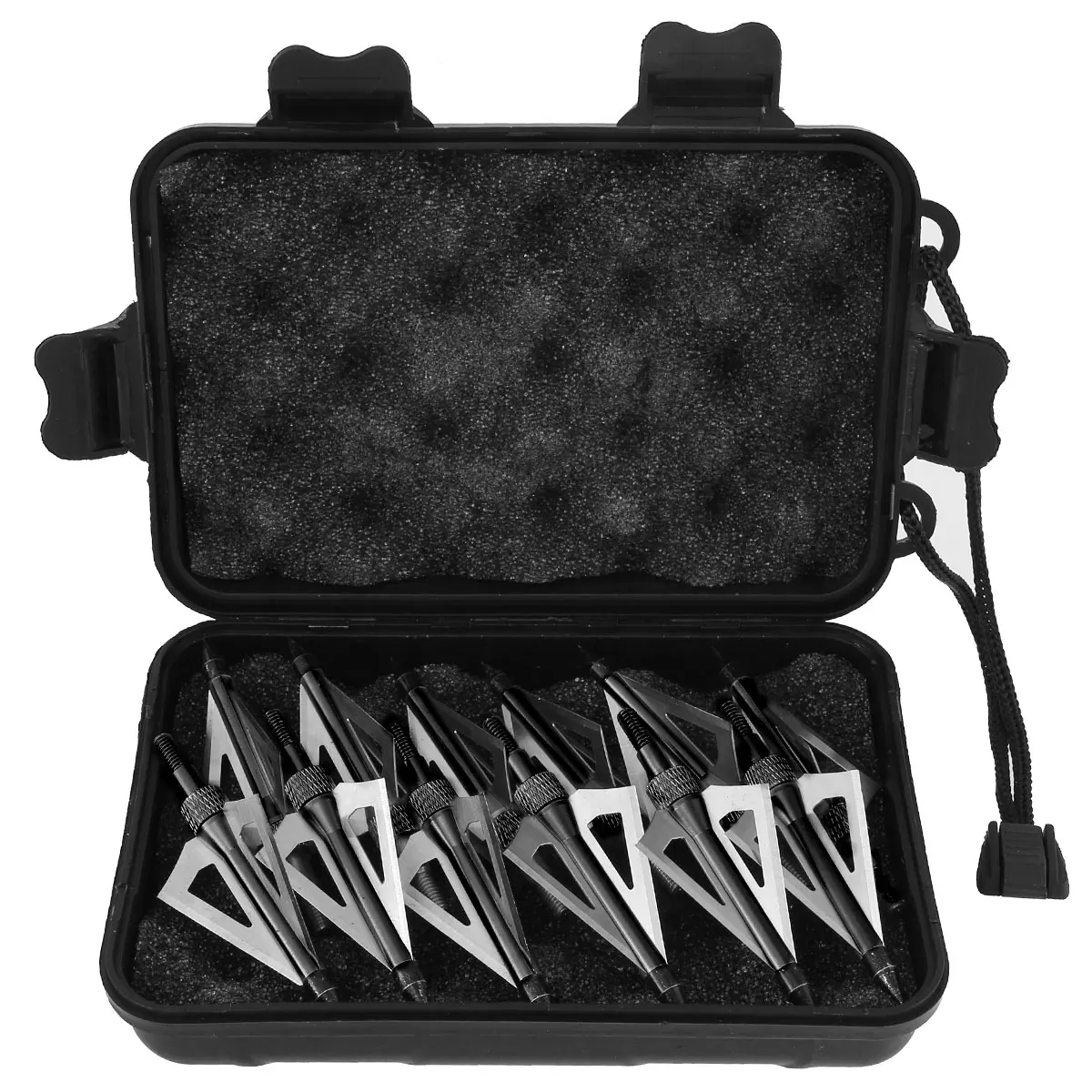 Broadheads 12pcs 100grain Archery Arrowheads 3 Fixed Blade Hunting ...