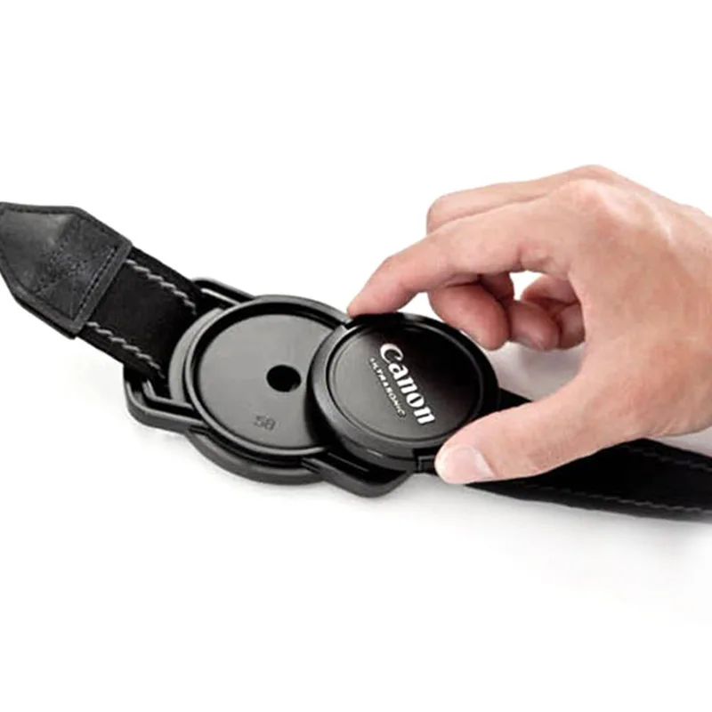 Camera-Lens-Cap-SLR-Camera-Universal-Center-Pinch-Anti-lost-Holder ...