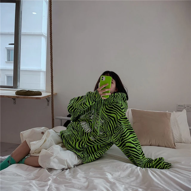 Lime Green Zebra Bedding