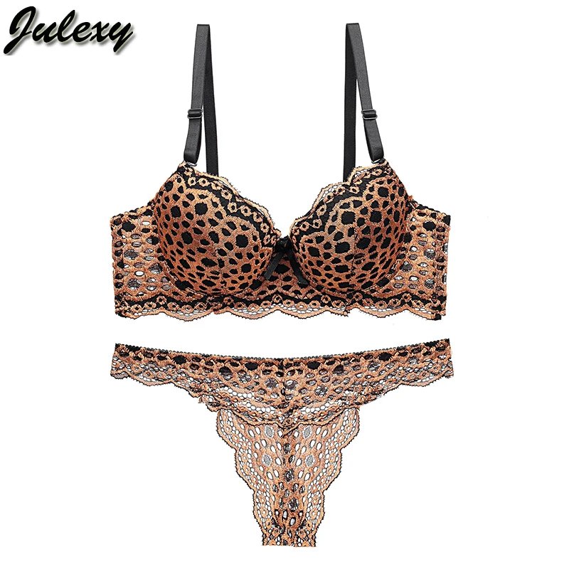 Leopard Sexy Bra Set Underwear | Julexy Leopard Print Bra Set | Bra ...