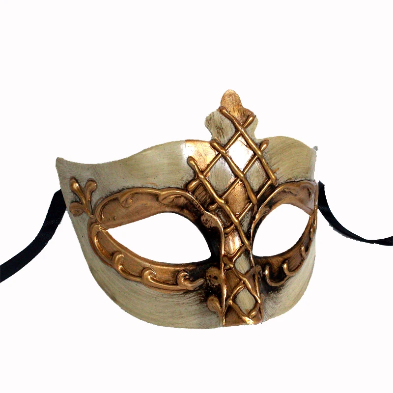 Venice Antique Mosaic Mask European For Parties Gold Diamond Masquerade ...