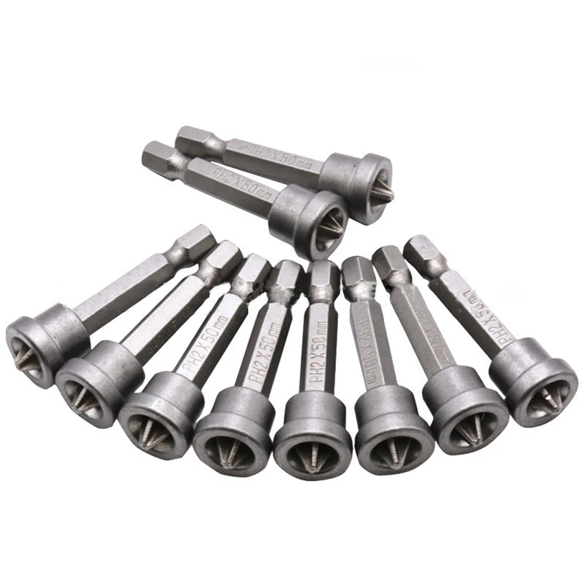 10Pcs-Set-Depth-Stop-Plasterboard-Screws-Locating-Screwdriver-Bits-PH2 ...