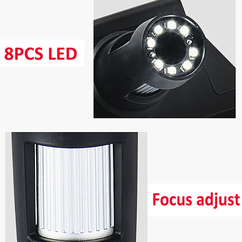 1000X USB Digital Microscope 4.3 Inch LCD Display VGA Microscope with ...