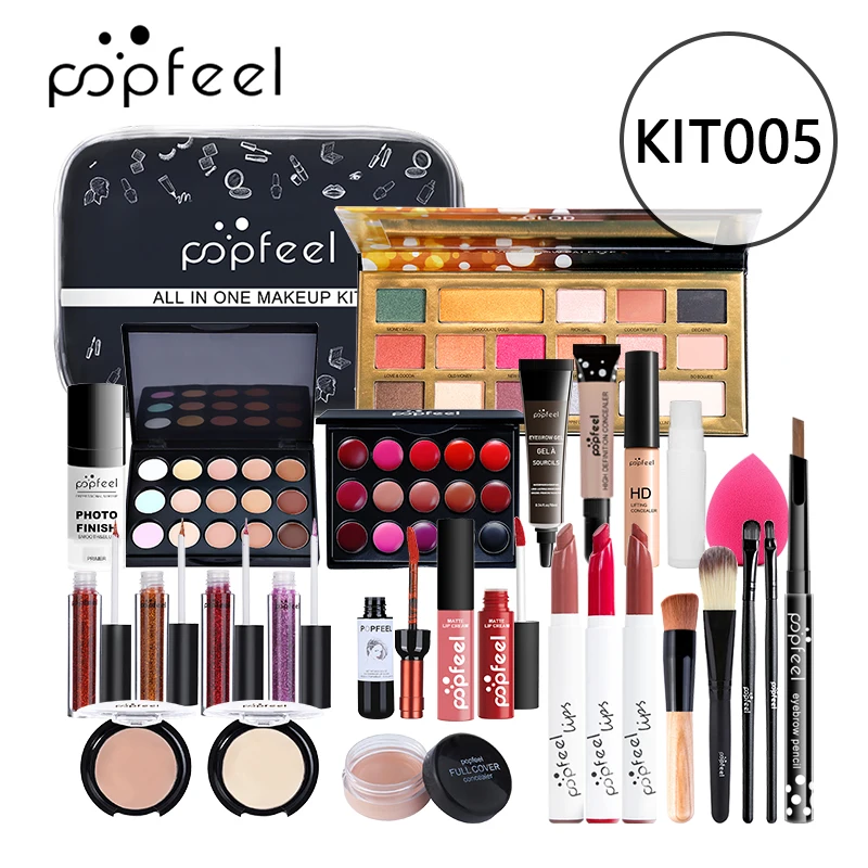 POPFEEL-Makeup-Kit-Cosmetics-Kit-Eyeshadow-Lipstick-Powder-Puff ...