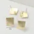 10pcs Stainless Steel Geometric Round Earring Stud Golden Flowers ...
