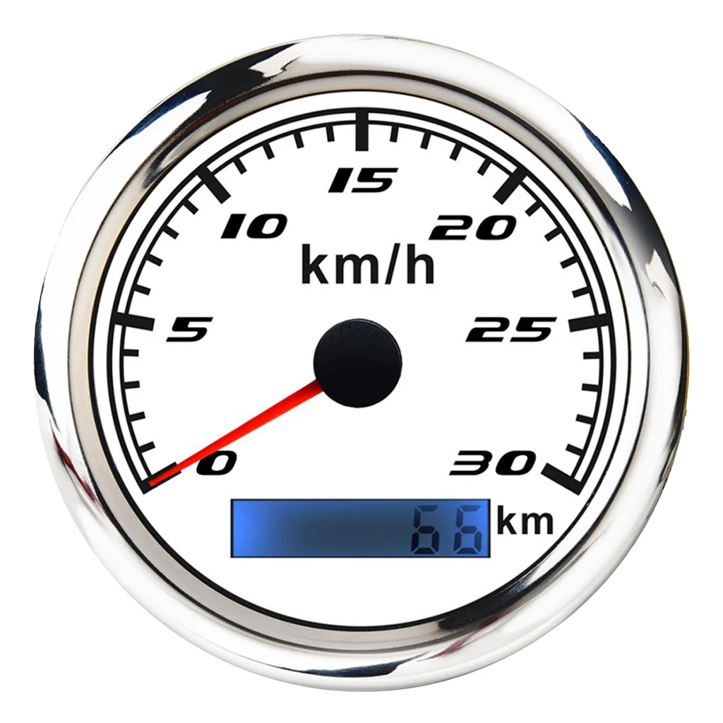 Marine Car Digital Speedometer Gauge 0-30 km/h Pulse Signal - buy at ...