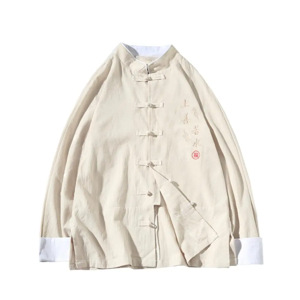 Sinicism Store мужские рубашки большого размера в китайском стиле ...