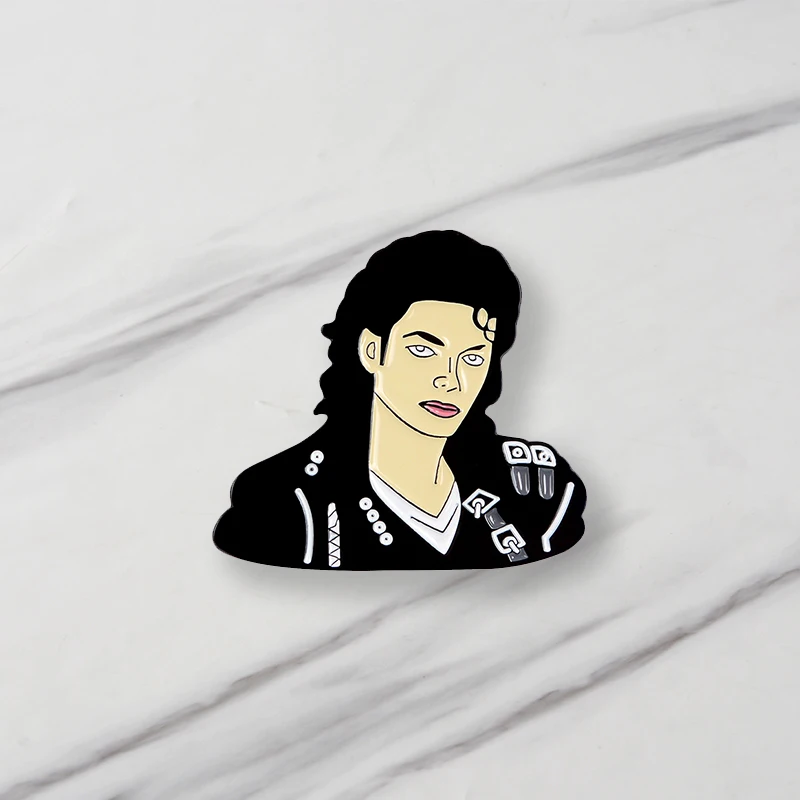 Pin-de-solapa-de-Michael-Joseph-Jackson-insignia-de-ropa-Punk-joyer-a ...