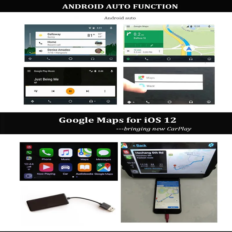 Plug Play Android phone apple Car Play Carplay dongle USB connection ...