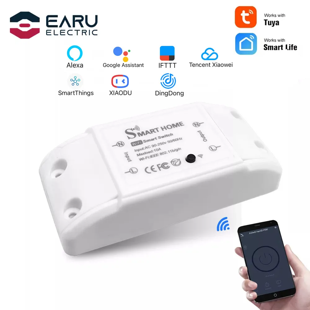 Interruptor-remoto-inal-mbrico-Wifi-para-casa-inteligente-m-dulo ...