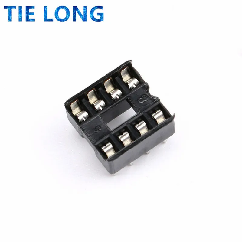 60PCS-8Pin-8-Pin-DIP-8-8DIP-8-DIP-IC-Sockets-Adaptor-Solder-Type-IC ...