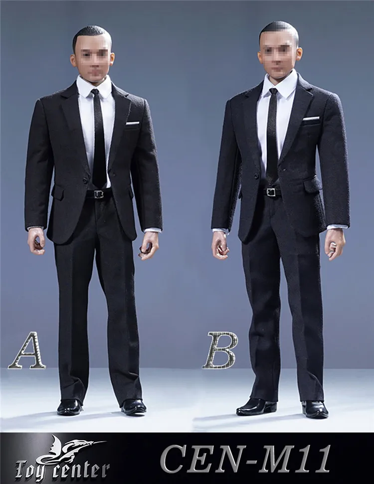 Toy center CEN M011 1/6 Black /dark blue Men Gentleman Business suit 1/ ...
