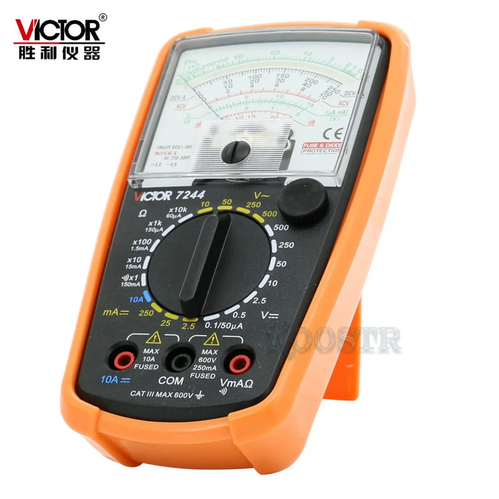 Victor 7244 Analogue Analog Multimeter Portable Multitester Electrical ...