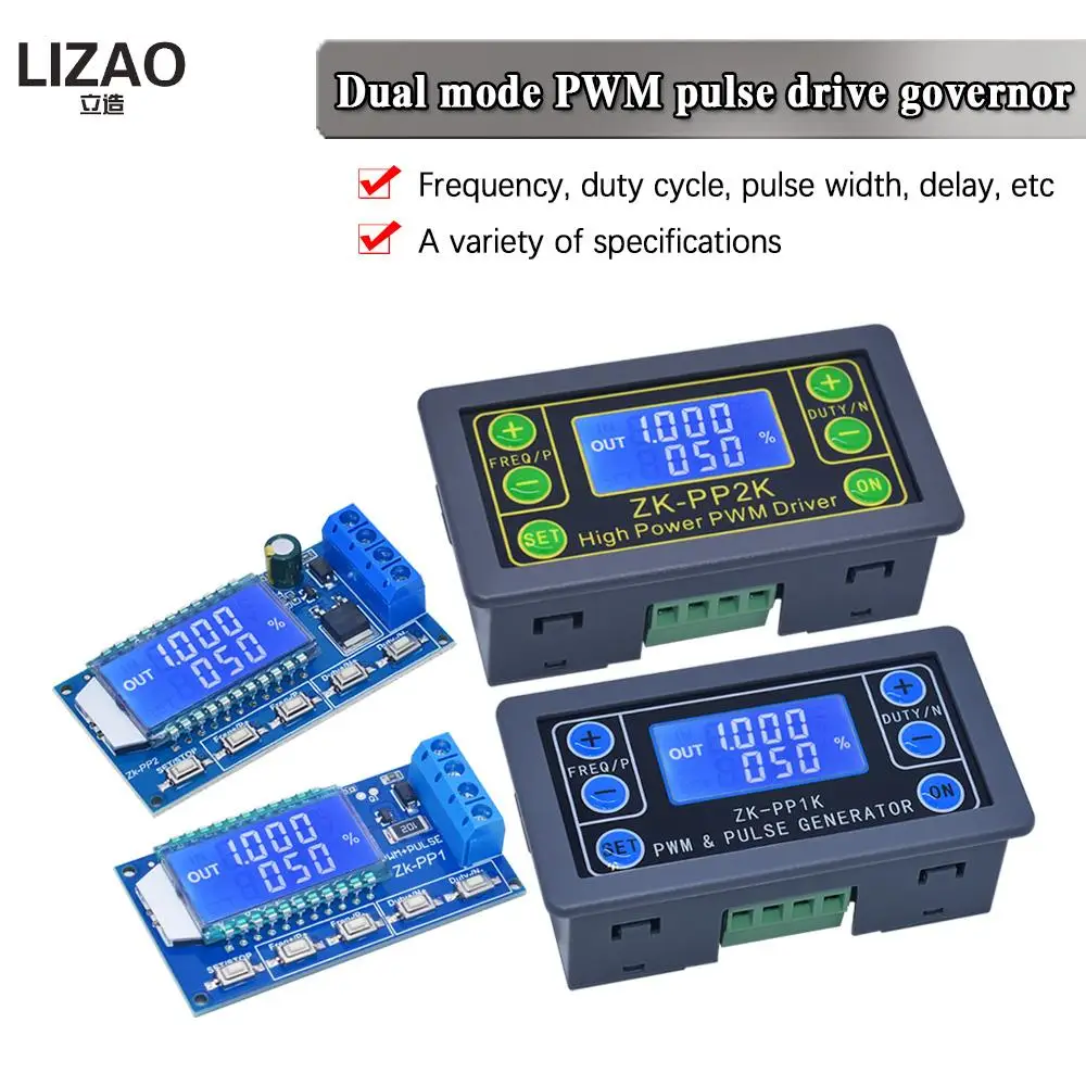 Zk-pp1k Dual Mode Signal Generator Zk-pp2k Pwm Motor Speed Controller Regulator 8a 150w ...
