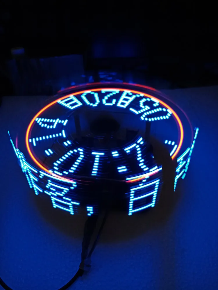 Rotating-LED-Kit-Three-dimensional-Rotating-Display-Single-chip-POV ...