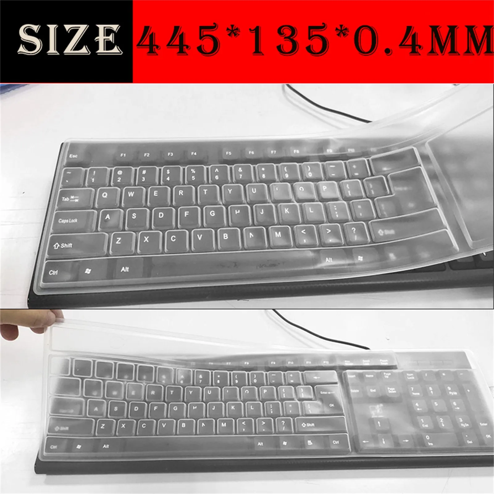 Silicone-108-Keys-Keyboard-Cover-Skins-Universal-Desktop-Computer ...