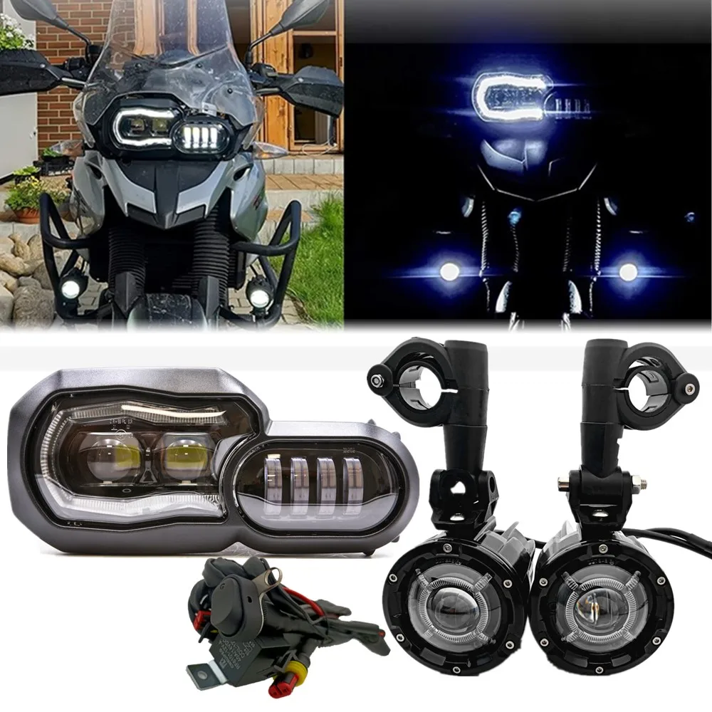 Motorcycle Headlight For Bmw F800gs F800r F700gs F650gs Adventure Motorcycles Complete Led ...