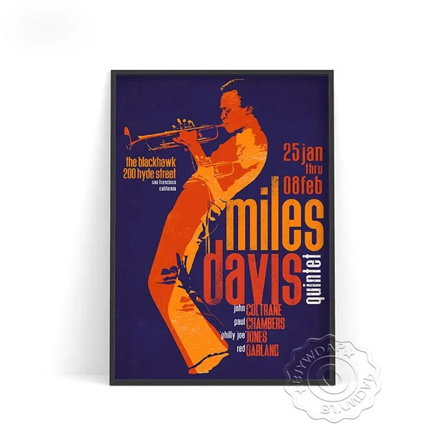 Miles Davis Poster Kind Of Blue