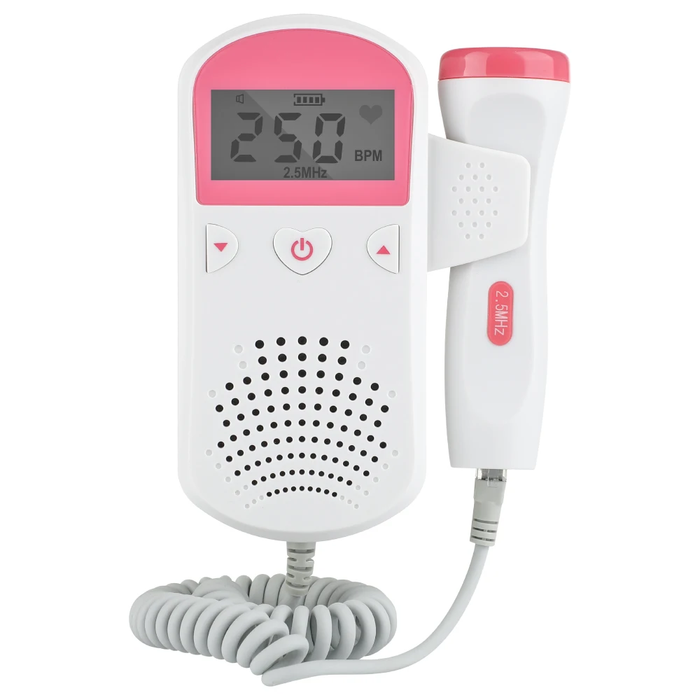 Fetal Doppler Upgraded Fetal Home Pregnancy Heart Rate Monitor ...